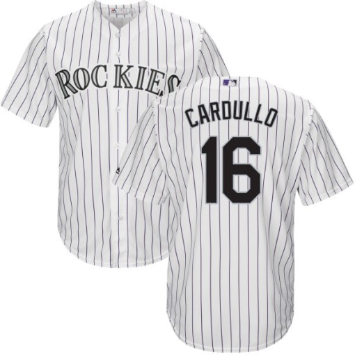 Youth Majestic Colorado Rockies Stephen Cardullo Replica White Home ...